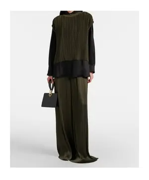 JOSEPH Cedre Plissé Satin Top
