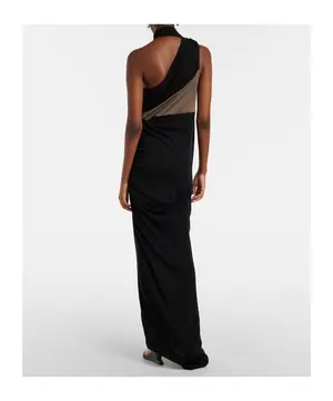 ENTIRE STUDIOS Draped One-shoulder Jersey Maxi Dress
