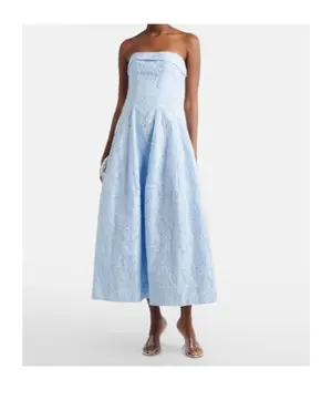 Simkhai Valeria Embroidered Midi Dress