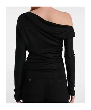 Tove Asymmetrical Design Long Sleeve Cover-up