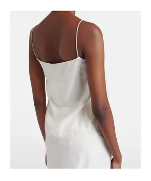 Dorothee Schumacher Lace-trimmed Silk Top