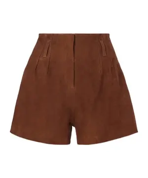 THE FRANKIE SHOP Lise Suede Shorts