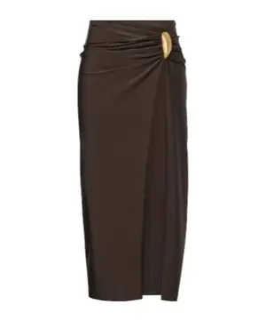 Simkhai Eiana Appliqué Ruched Midi Skirt