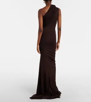 ENTIRE STUDIOS One-shoulder Cotton-blend Jersey Gown