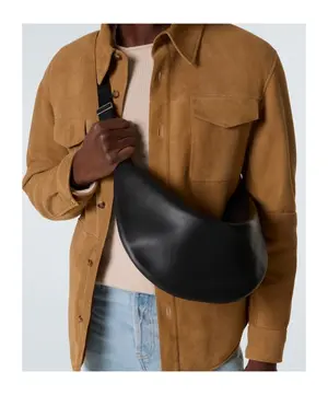 THE ROW Crescent Leather Crossbody Bag