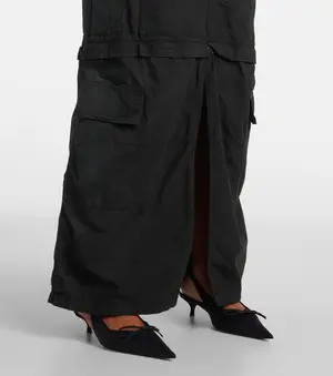 Balenciaga Cotton-blend Ripstop Cargo Skirt