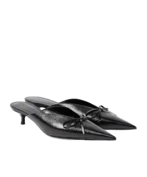 Balenciaga Knife Bow Mules - Black