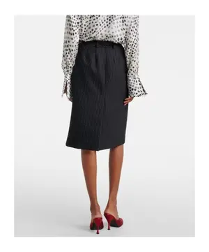 Nina Ricci Pinstriped Wool-blend Pencil Skirt