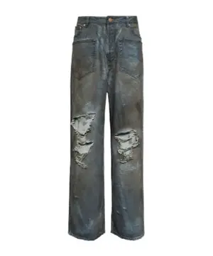Balenciaga Distressed Jeans - Black