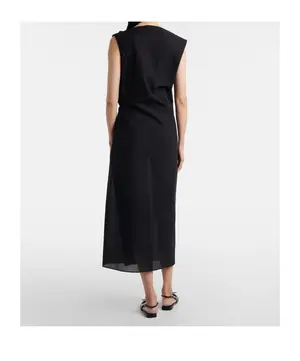 Jacquemus Drap Cotton-blend Poplin Midi Dress