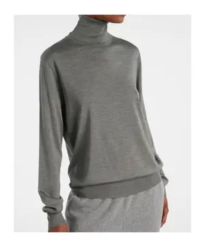 THE ROW High-neck Long-sleeved Sweater