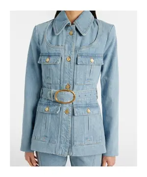 Nina Ricci Belted Denim Jacket