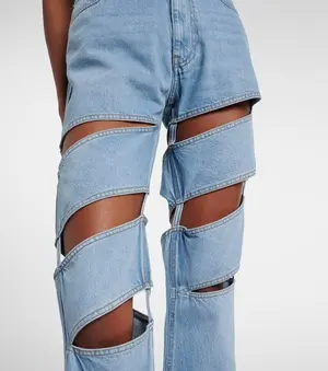 Coperni Spiral Wide-leg Jeans