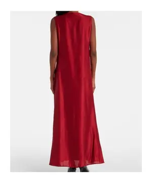Khaite Syd Satin Maxi Dress