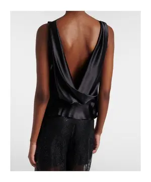 Nina Ricci Silk-blend Satin Top