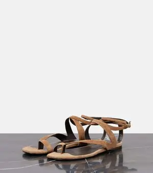 Khaite Aimee Suede Sandals