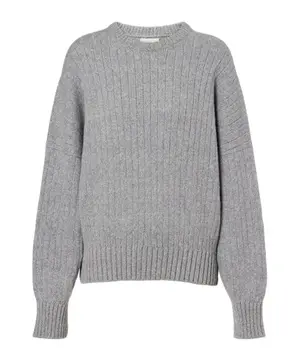 Khaite Lennox Ribbed-knit Cashmere Sweater