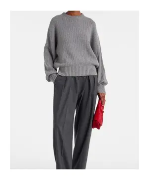 Khaite Lennox Ribbed-knit Cashmere Sweater