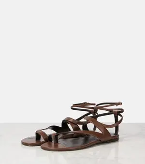 Khaite Aimee Leather Sandals