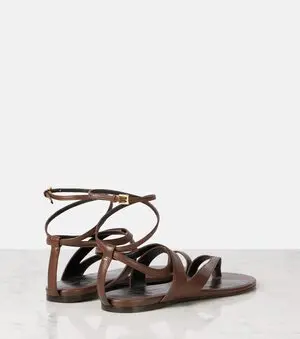Khaite Aimee Leather Sandals