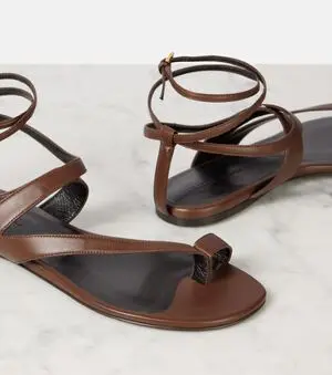 Khaite Aimee Leather Sandals