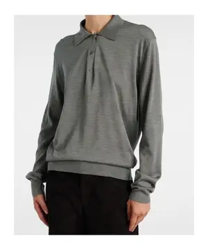 THE ROW Lilienne Silk Polo Sweater