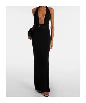 NILI LOTAN Lita Halter Neck Dress