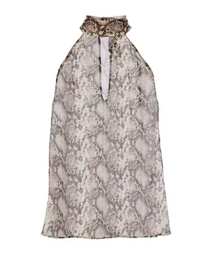 NILI LOTAN Sleeveless Snake Print Kaftan