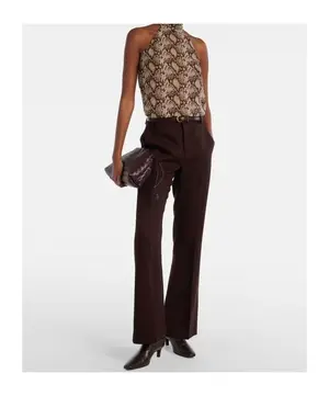 NILI LOTAN Sleeveless Snake Print Kaftan