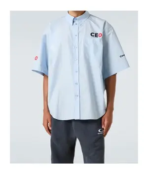 Balenciaga Oversized Cotton Poplin Shirt