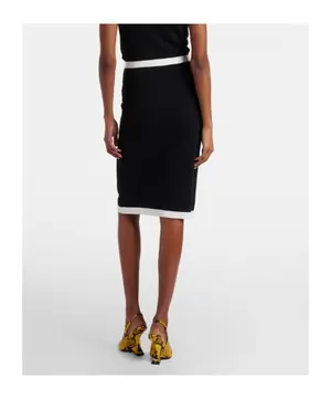 Nina Ricci Ribbed-knit Pencil Skirt