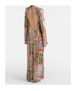 ALEMAIS X Laurence Leenaert Lumira Sequined Gown - Nude