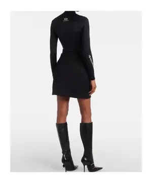 Balenciaga Wool Gabardine Miniskirt