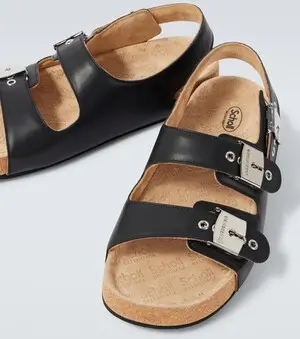 Balenciaga X Scholl Leather Sandals