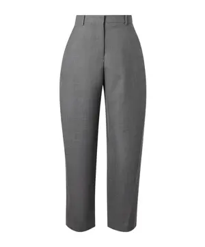 Givenchy Cocoon Wool Wide-leg Pants - Grey