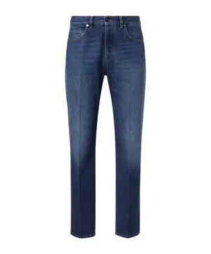 Givenchy Faded Mid-rise Straight Jeans - Blue