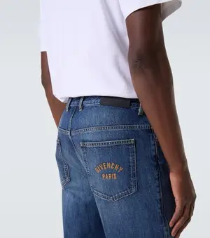 Givenchy Faded Mid-rise Straight Jeans
