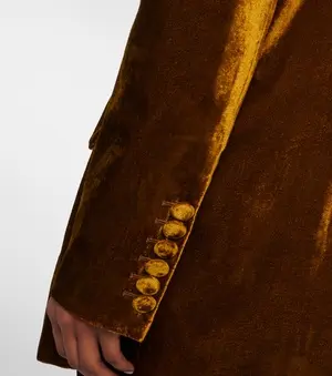 Nina Ricci Double-breasted Velvet Blazer