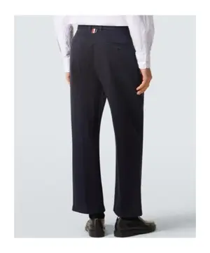 Thom Browne Cotton Twill Straight Pants