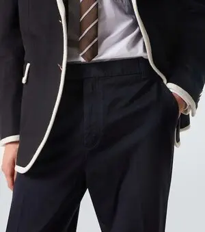 Thom Browne Cotton Twill Straight Pants