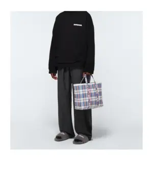 Balenciaga Furry Slides - Black