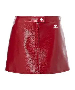 COURREGES Zipper Skirt - Red
