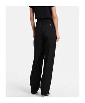 Givenchy Cutout Wool Wide-leg Pants