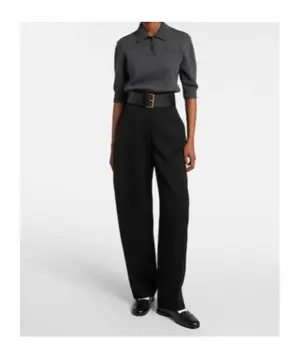 Givenchy Cropped Wool And Alpaca Polo Sweater