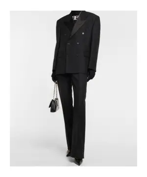 Balenciaga High-rise Virgin Wool Pants