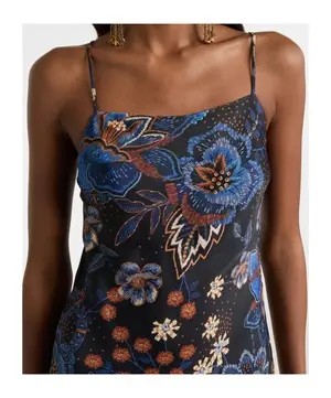 Farm Rio Snakes Bouquet Maxi Dress