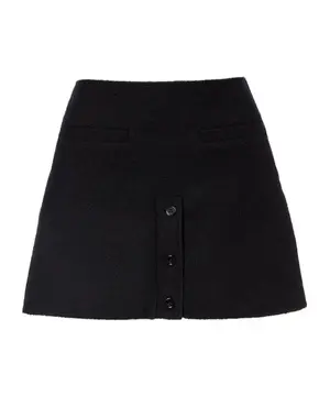 COURREGES Tweed Miniskirt - Black