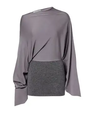 AYA MUSE One Shoulder Long Sleeve Dress