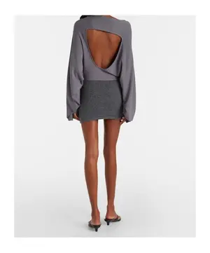 AYA MUSE One Shoulder Long Sleeve Dress