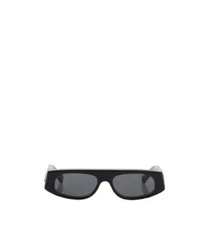 Gucci Logo Rectangular Sunglasses - Gray